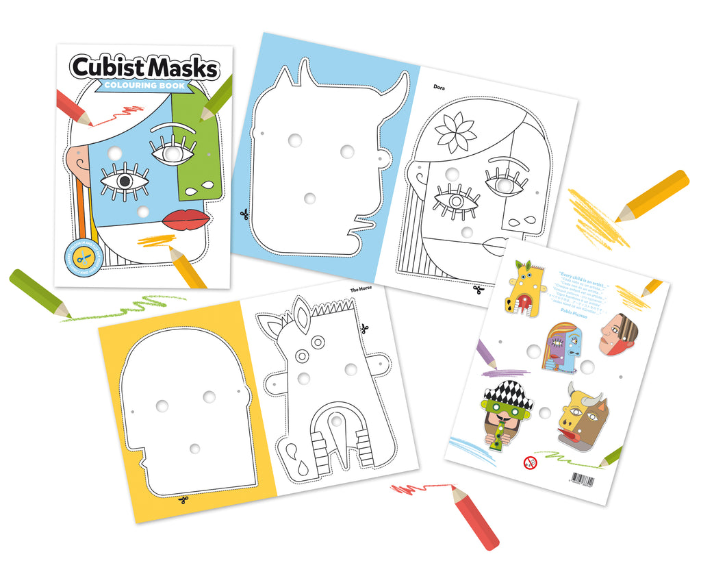 Cubist masks – Tienda Museo Picasso Málaga