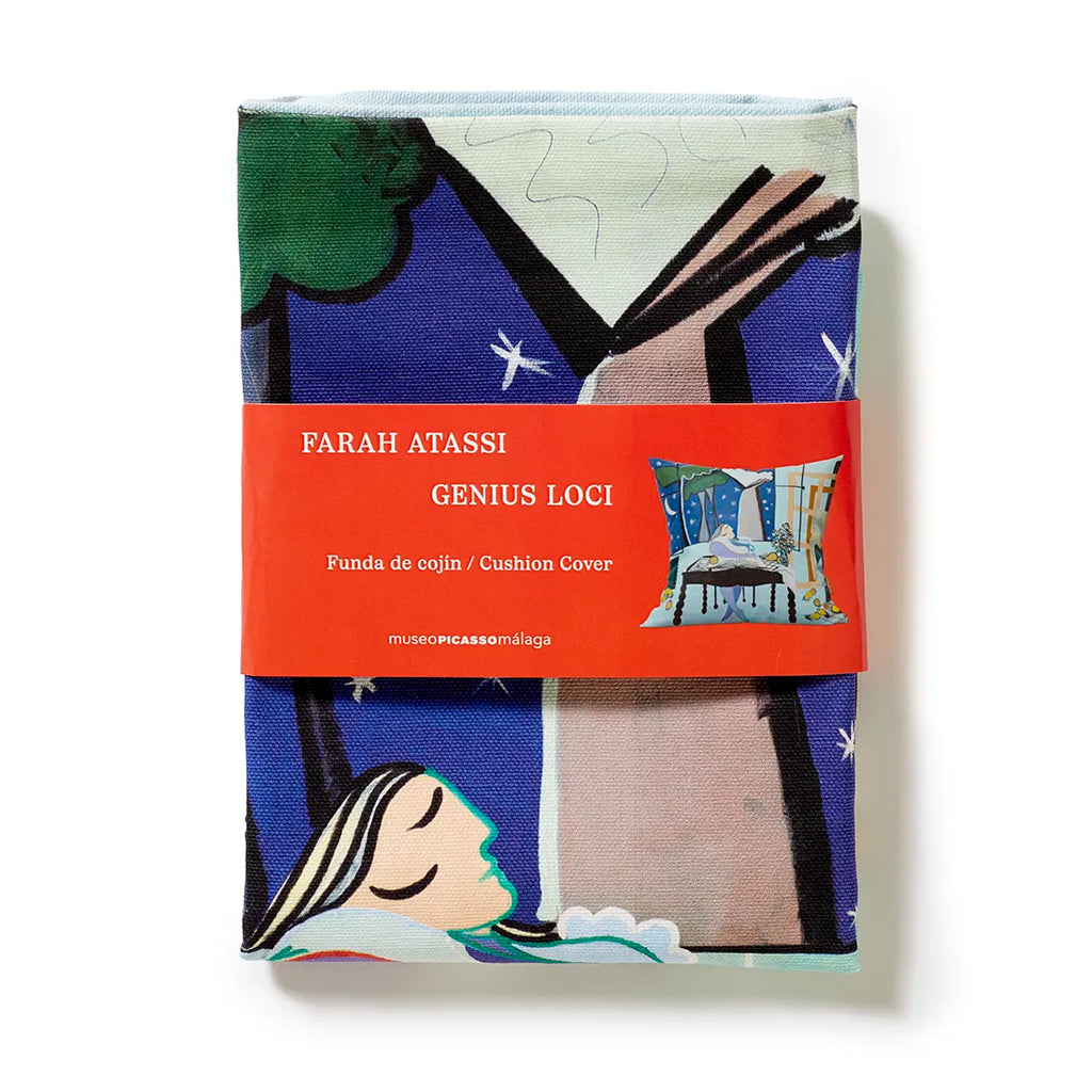 Farah Atassi cushion cover. Studio at night – Tienda Museo Picasso Málaga