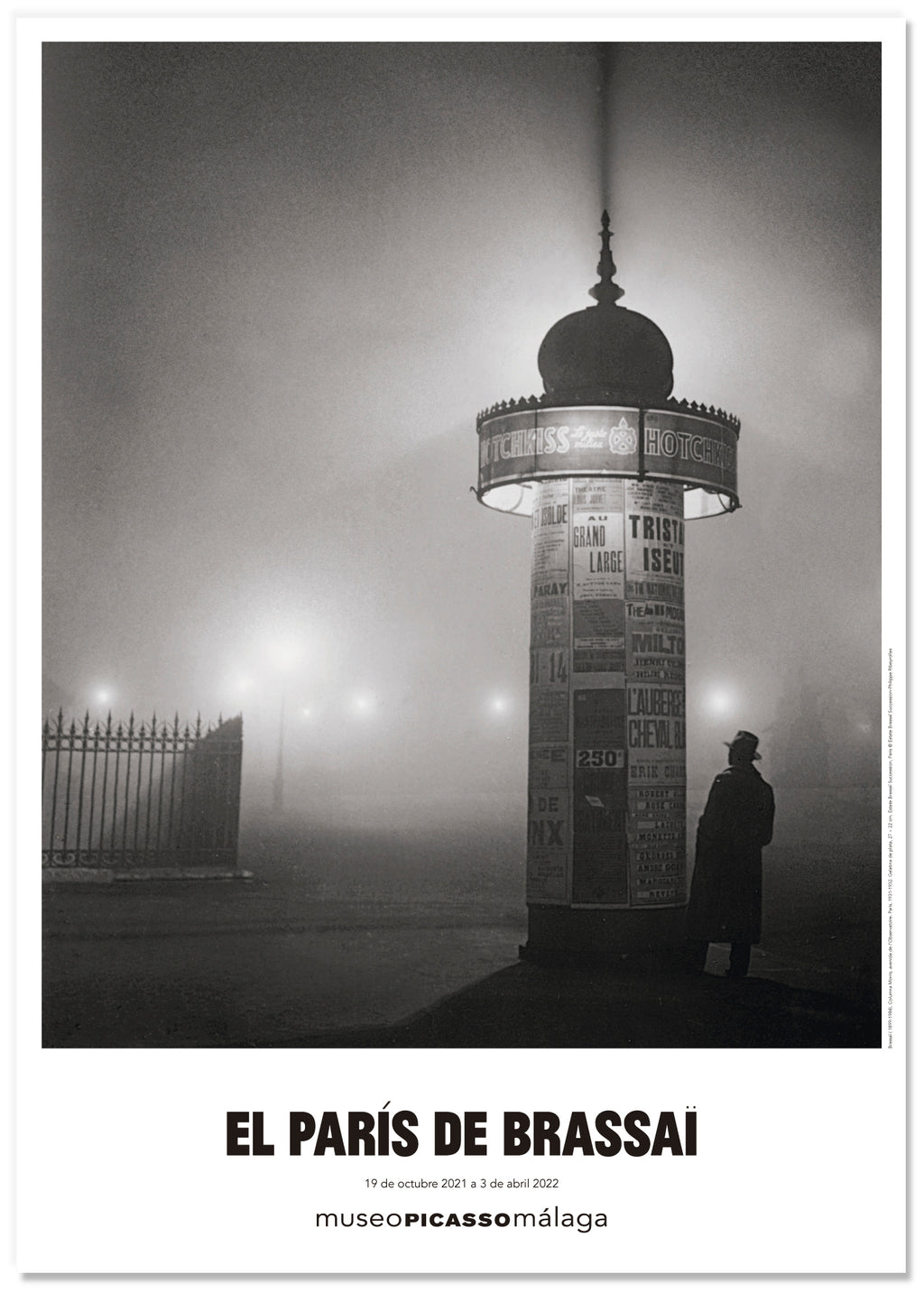 Poster. Morris Column by Brassaï – Tienda Museo Picasso Málaga